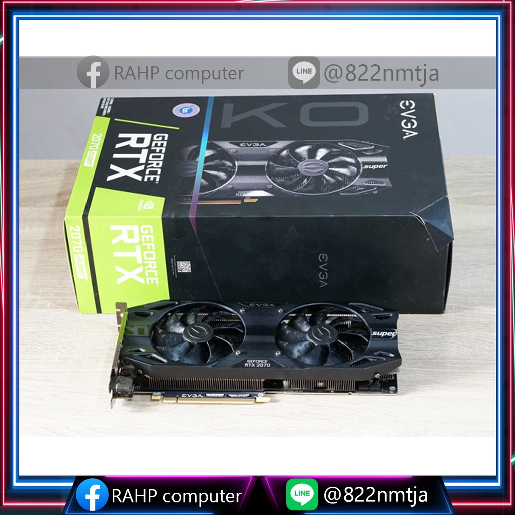 การ์ดจอ EVGA RTX2070 super 8GB มือ2 ราคาถูกที่สุด คุ้มค่าที่สุด | Shopee Thailand