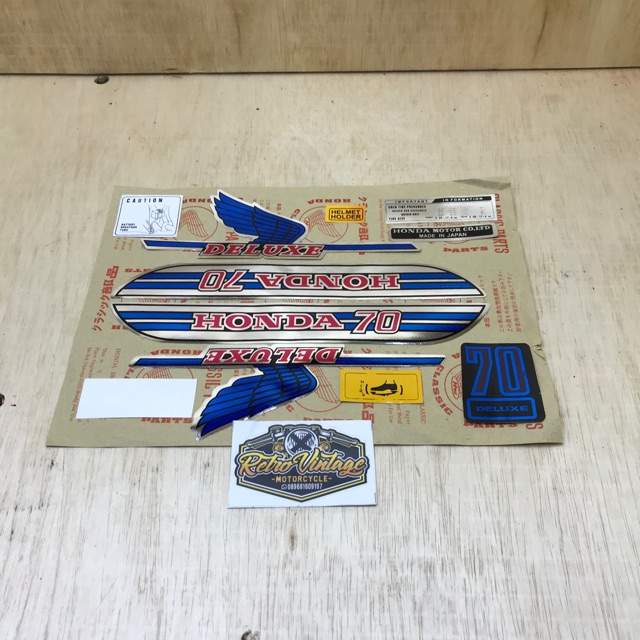 สติ๊กเกอร์ Striping C70 ori สีน้ําเงิน Honda C70 สีน้ําเงินเดิม ...
