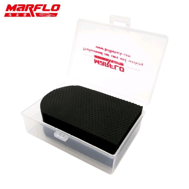 MARFLO Clay Block ฟองน้ำดินน้ำมันล้างรถ คุณภาพดี ปรับผิวรถให้เรียบเนียน ...