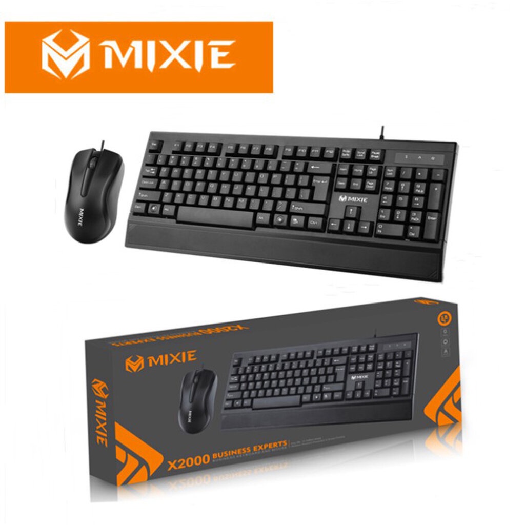 คีย์บอร์ด+เมาส์ MIXIE X2000 Keyboard and Mouse แป้นพิมพ์พร้อมเมาส์ USB ...