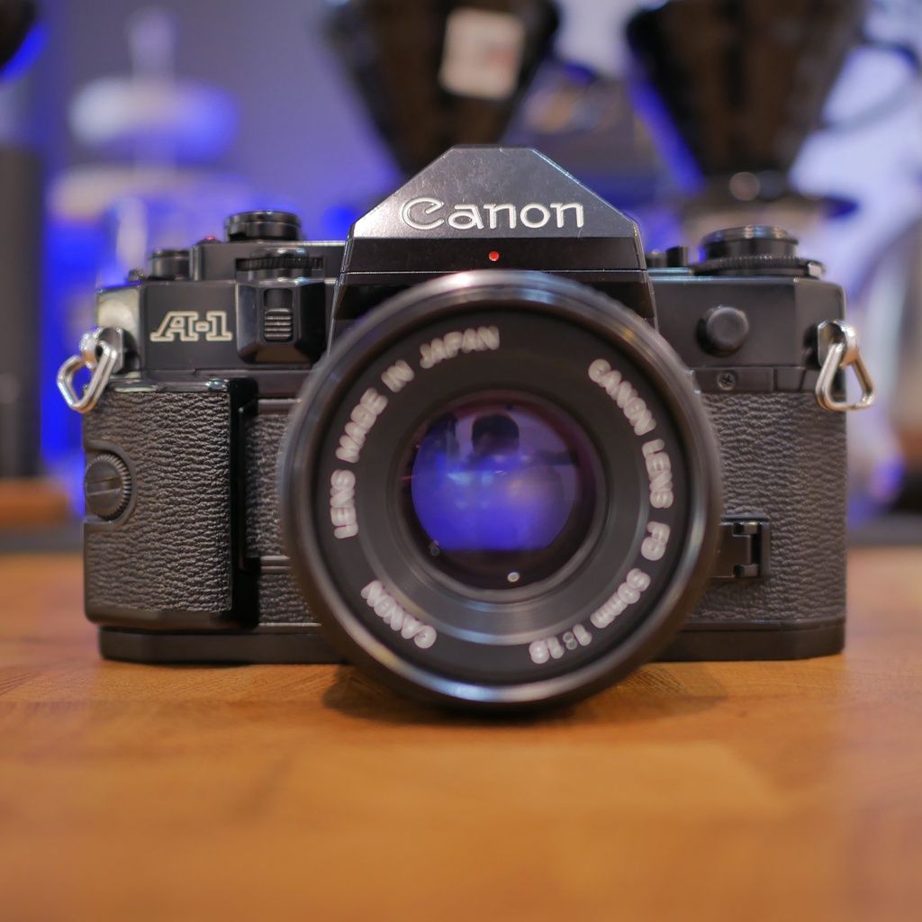 กล้อง Canon A-1+ FD 50 f1.8 ตัว top ในยุค90 Rare!! สภาพสวย (เทสฟิล์ม ...