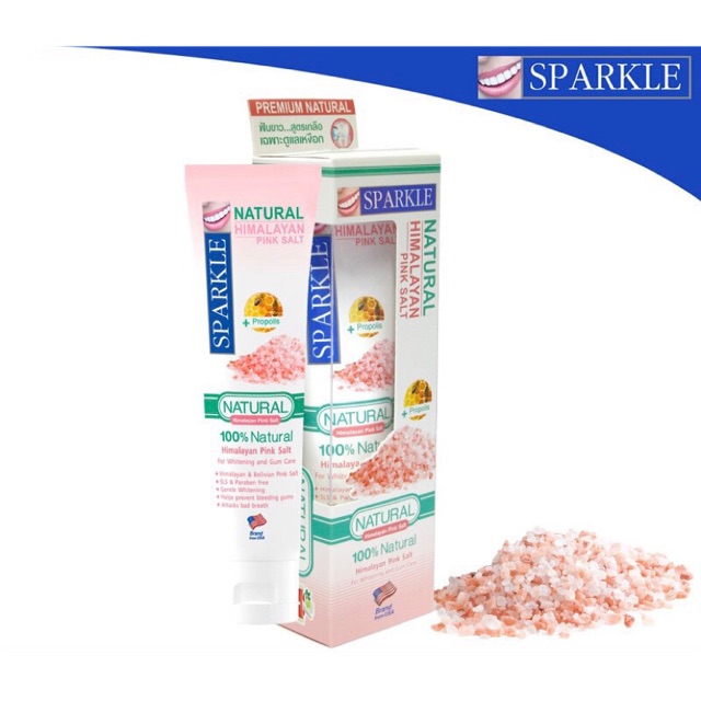 Sparkle ยาสีฟันสูตร Natural Himalayan Pink Salt ขนาด 100g. รุ่น SK0366 ...