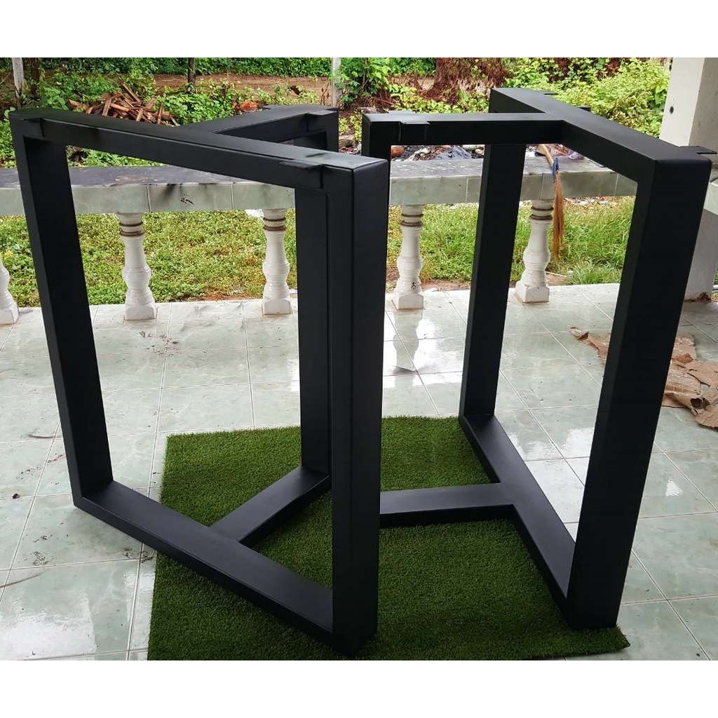 ขาโต๊ะเหล็กสำเร็จรูป ขนาดใหญ่ (2ขา) ก90xส70ซม.(เหล็ก 4x2นิ้ว) 3 Legs ...