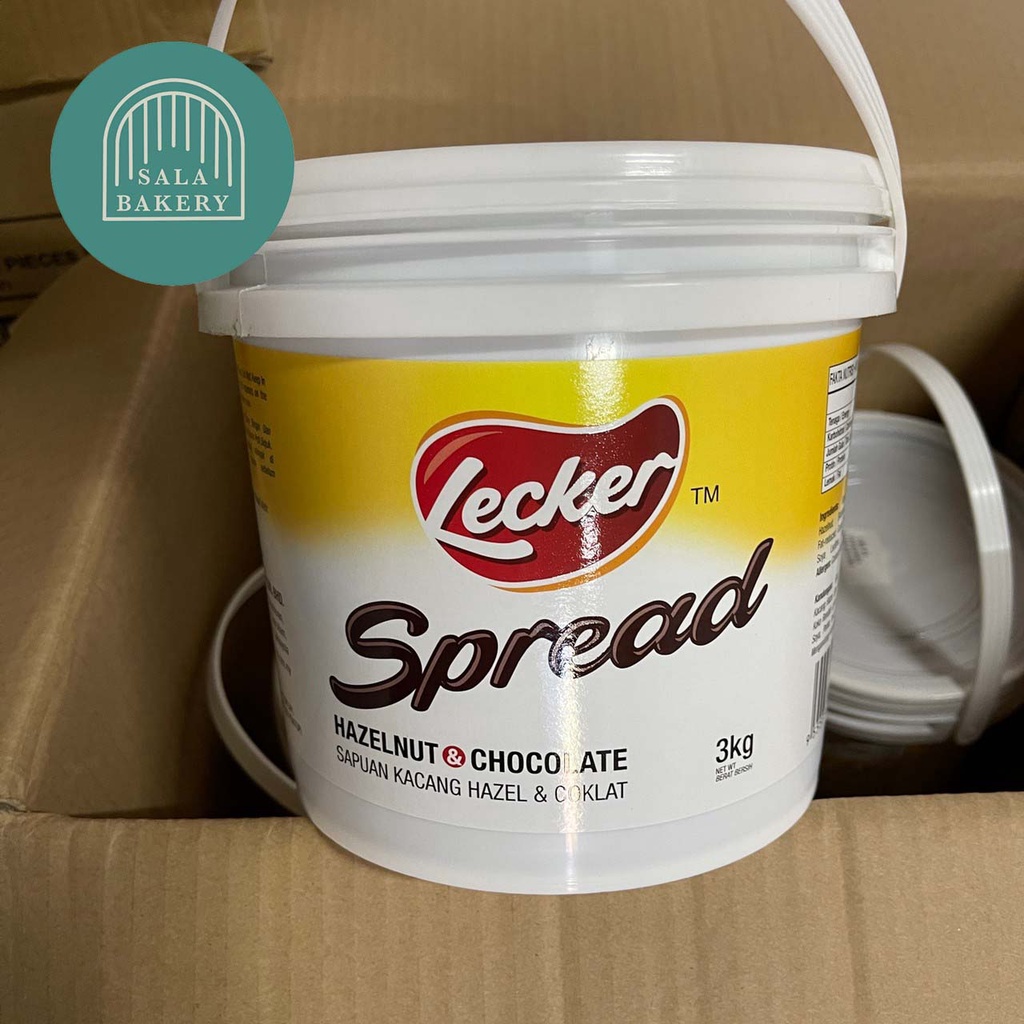 LECKER SPREAD HAZELNUT CHOCOLATE แยมช็อกโกแลต 3 กิโลกรัม | Shopee Thailand