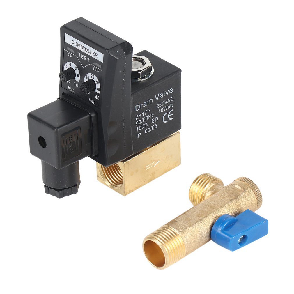 Electronic Drain Valve Timed Gas Tank Automatic Drain Valve 1/2" Port ...