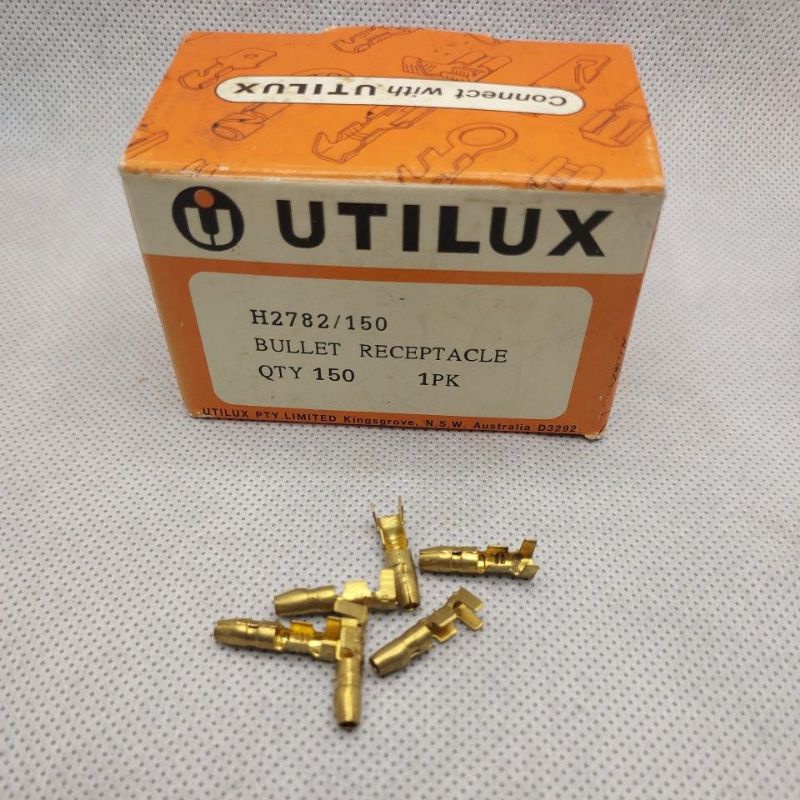 หัวเสียบแบบแข็ง#กลมผู้.ยี่ห้อUTILUX(1กล่องมี150ตัว) | Shopee Thailand