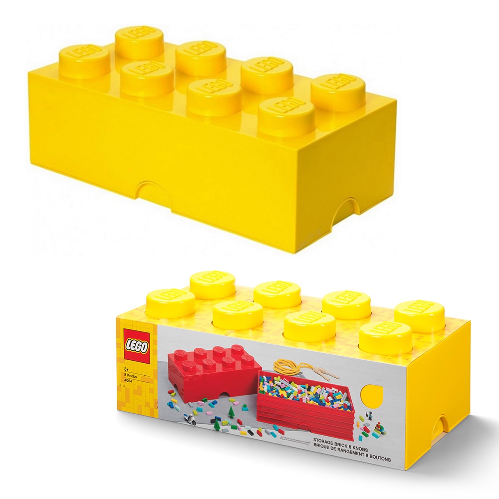 กล่องใส่เลโก้ LEGO Storage Brick 8 Yellow สีเหลือง 50x25x18 cm | Shopee ...