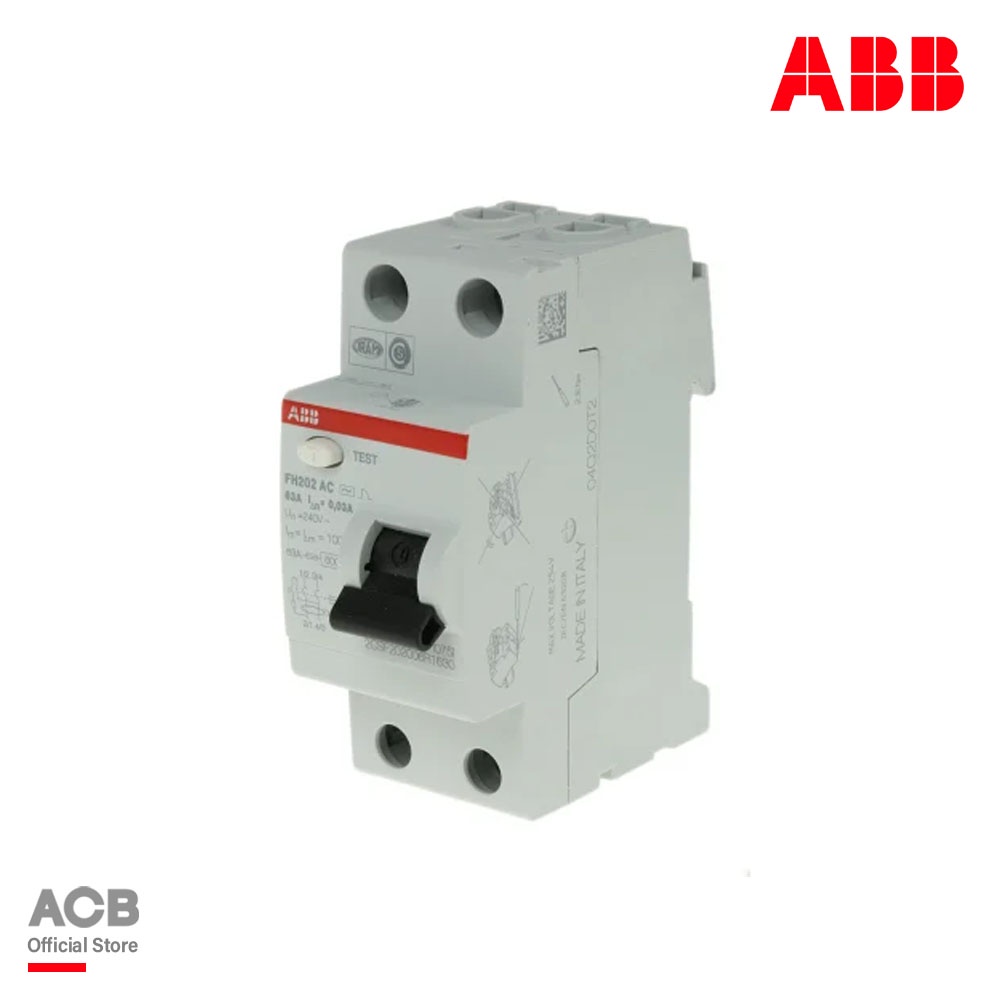 ABB : 2CSF202006R1630 : FH202 AC-63/0,03 Residual Current Circuit Breaker รุ่น FH200 Series เอ ...