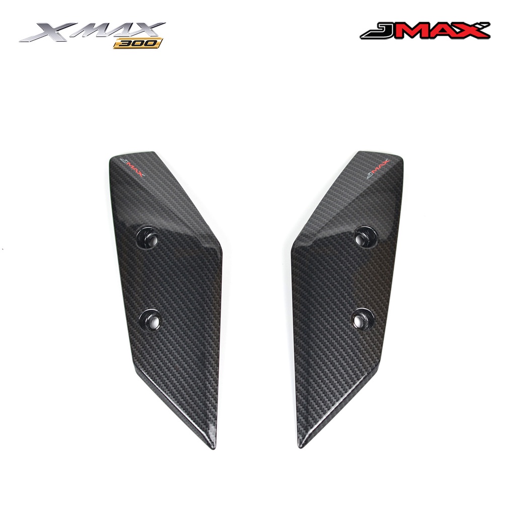 การ์ดโช๊คบังโคลนหน้า L+R XMAX 300 2017-22 JMAX ตรงรุ่น ลายฟิล์มคาร์บอน ...