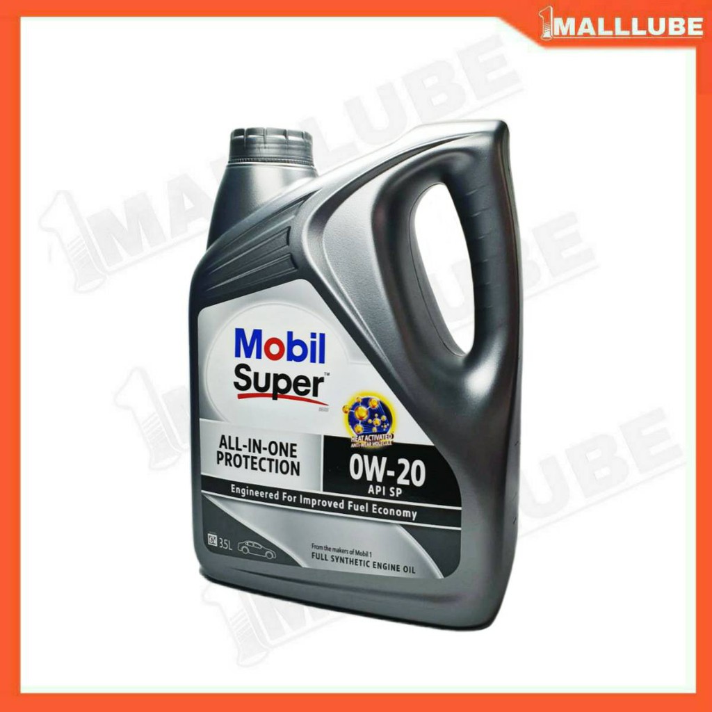 Mobil Super 0W-20 3.5 ลิตร โมบิล ALL-IN-ONE PROTECTION มาตรฐาน API SP ...