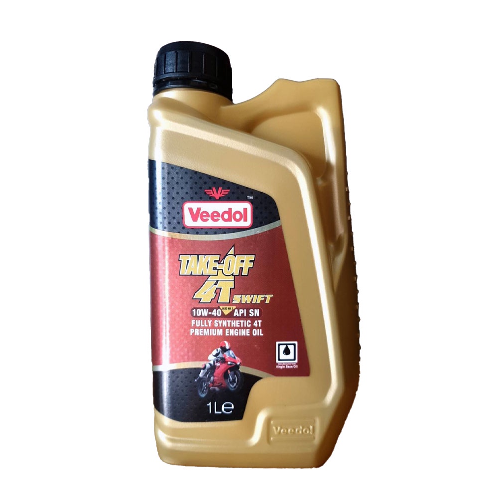 น้ำมันเครื่อง VEEDOL 10W-40 เกรดสังเคราะห์ MA2 (เกียร์และออโต้) API SN ...