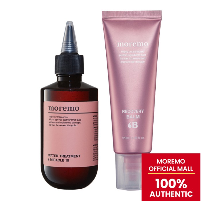 moremo water treatment(200ml)+Recovery Balm B(120ml)[Dry hair care/Heat damage care/moremo ...