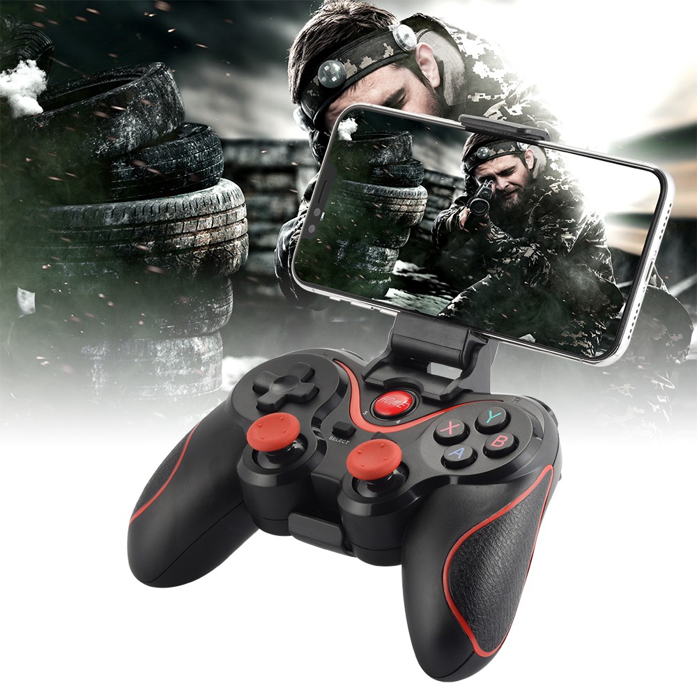 Wireless Bluetooth Game Controller Gamepad with Adjustable Bracket ...