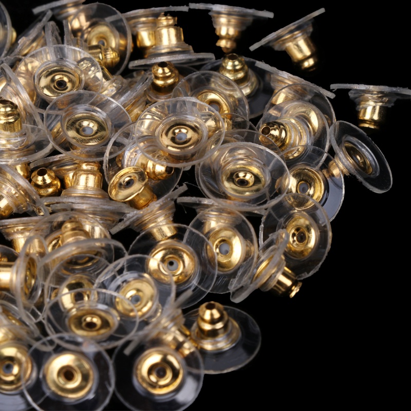 Boom 100 ชิ้น ต่างหูไฮโปอัลเลอร์จีน กลับ คลัทช์ เพื่อความปลอดภัย พร้อม ...