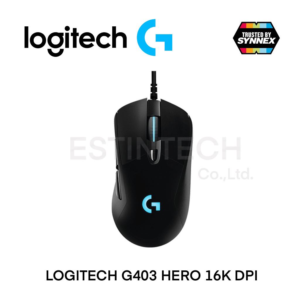 MOUSE (เมาส์) Logitech G403 HERO 16K DPI ของใหม่ประกัน 2ปี | Shopee ...