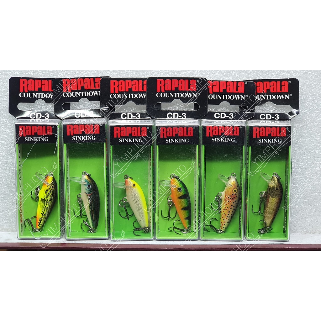 RAPALA COUNTDOWN CD3 4g. 3 ซม. เหยื่อปลอม ราพาล่า ของแท้ 100% เหยื่อตกปลา | Shopee Thailand