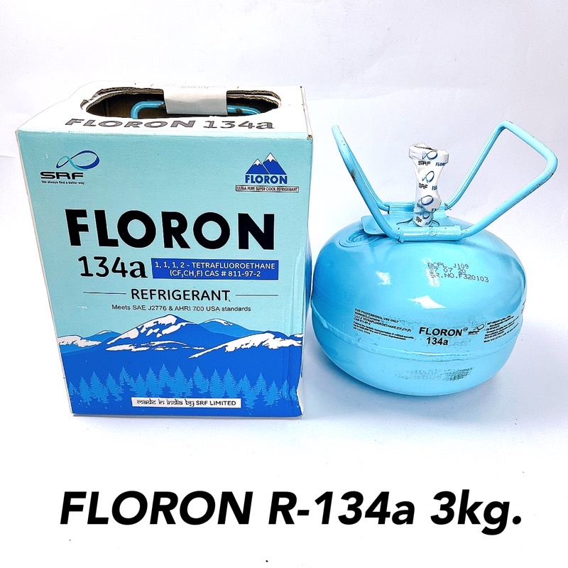 FLORON R-134a 3kg.น้ำยาแอร์แท้ โฟลรอน R-134a 3kg. | Shopee Thailand