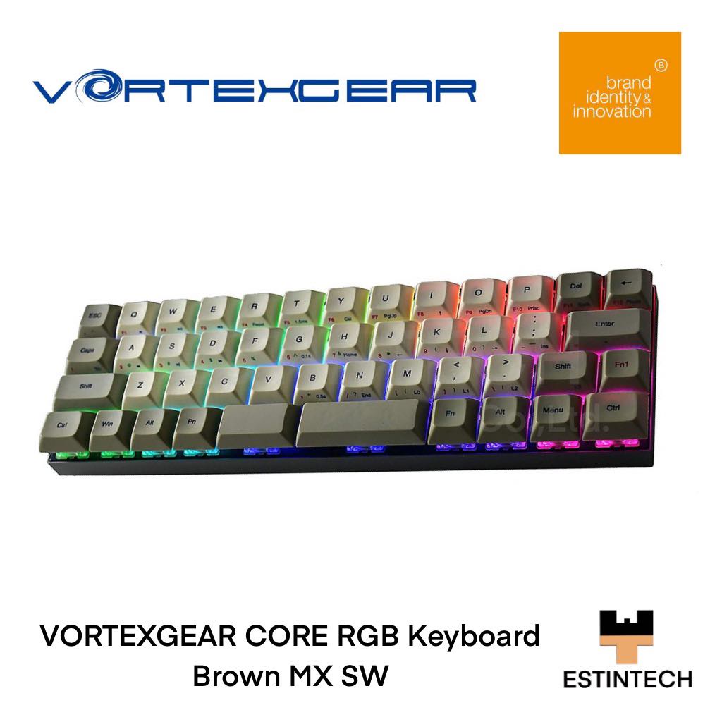 Keyboard (คีย์บอร์ด) Vortexgear CORE RGB Brown MX Switch ของใหม่ประกัน 1ปี | Shopee Thailand
