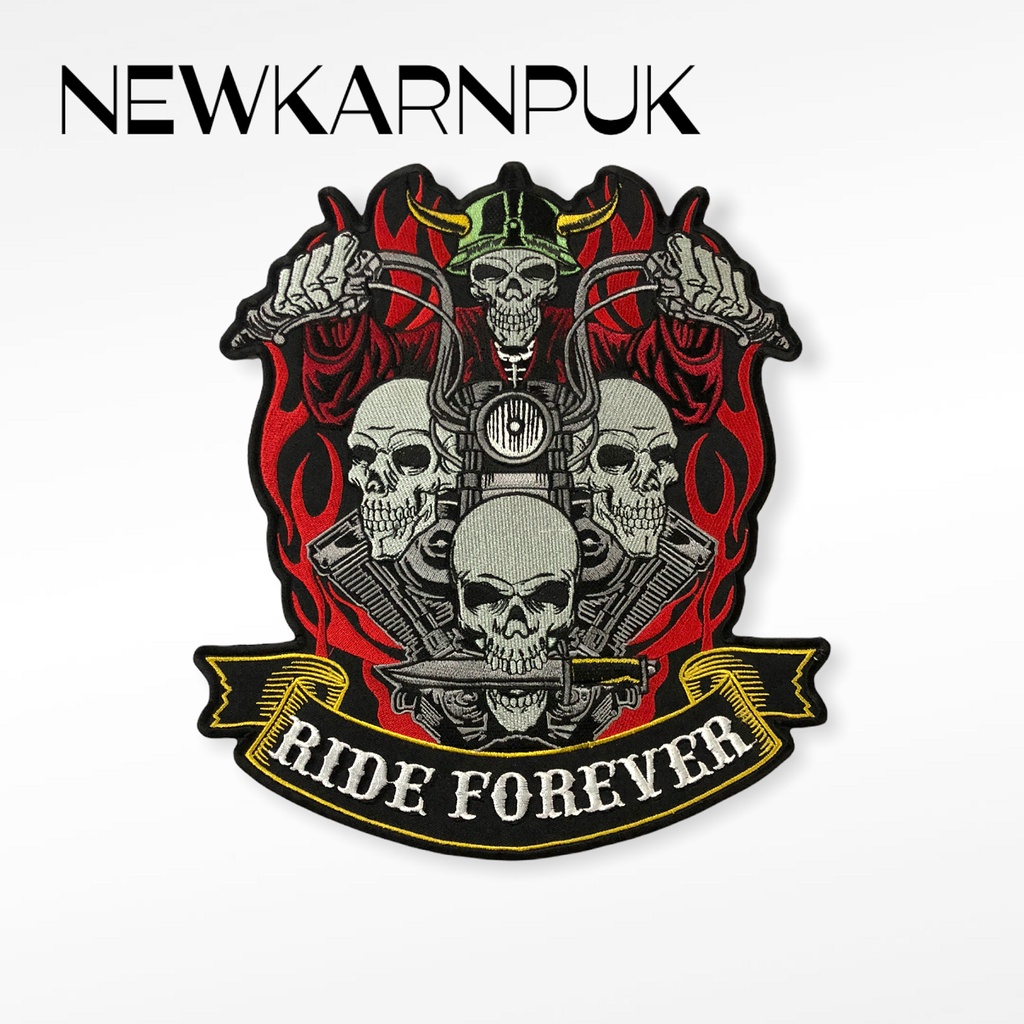 อาร์ม ตัวรีดติดเสื้อ ลาย Ride Forever | Shopee Thailand