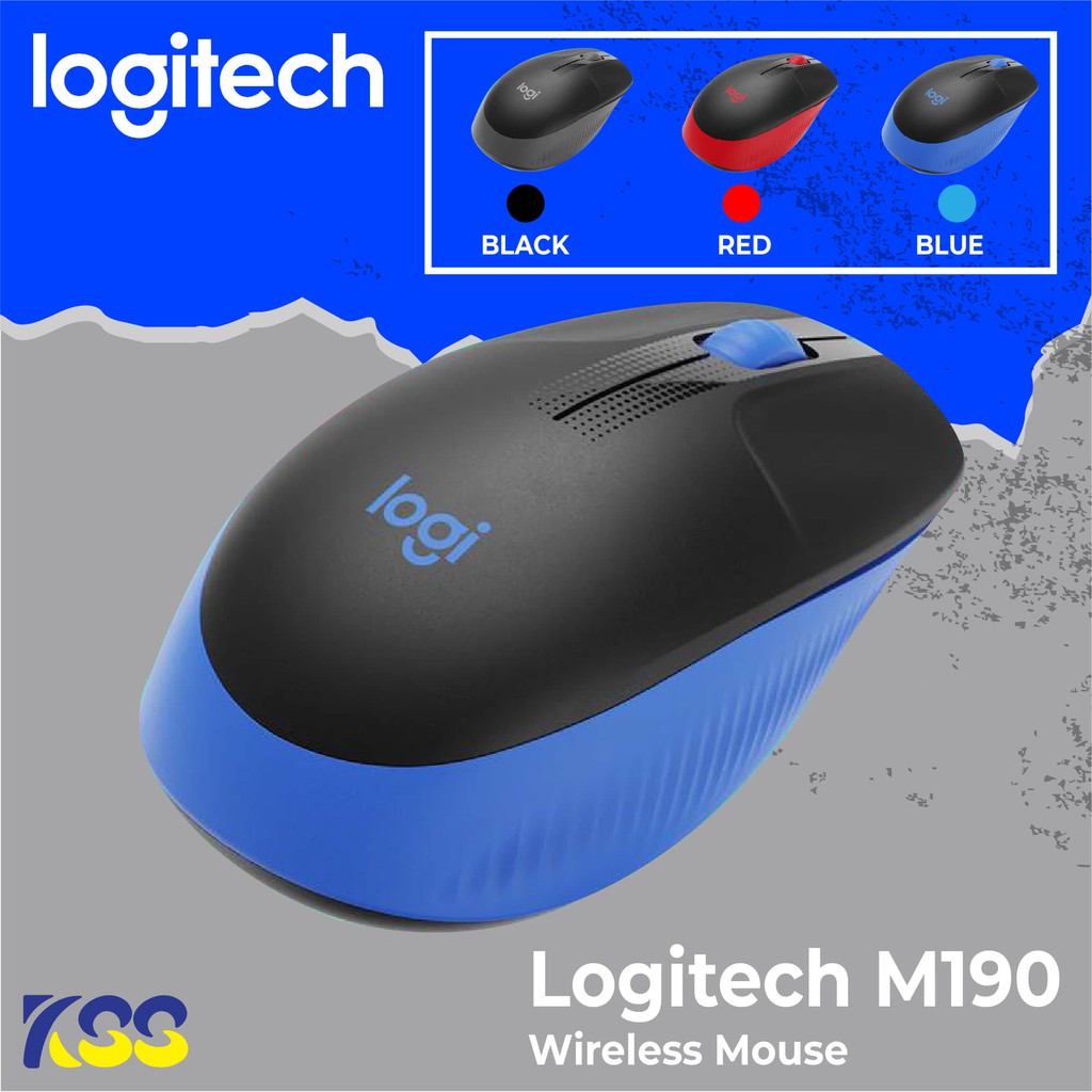 LOGITECH WIRELESS MOUSE M190 FULL-SIZE | Shopee Thailand