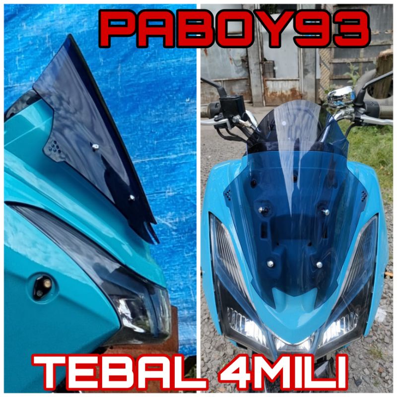 กระจกบังลม LEXI125 SPORTY TDR V2/V3 MINI TARING.VISOR YAMAHA LEXI125 ...