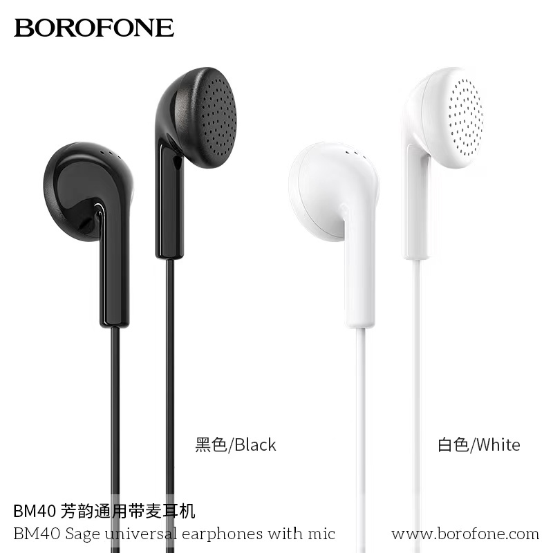 BOROFONE BM54/BM40 หูฟังเเบบมีสาย มีไมค์ในตัว เสียงดี เสียงชัด ไมค์ ...