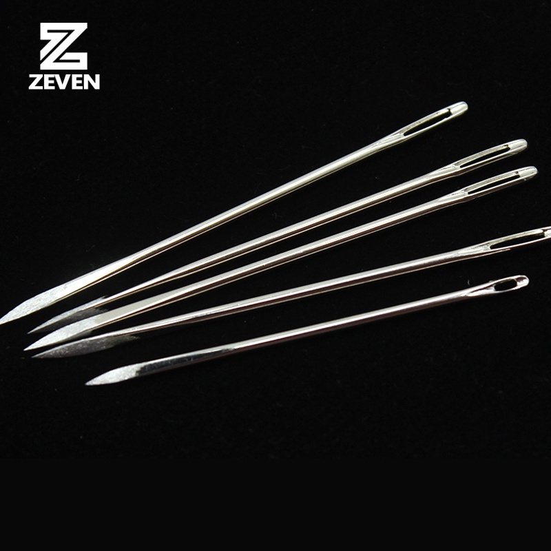 Sharp Stainless Steel Triangle Pointed Needles for Leather Craft Sewing ...