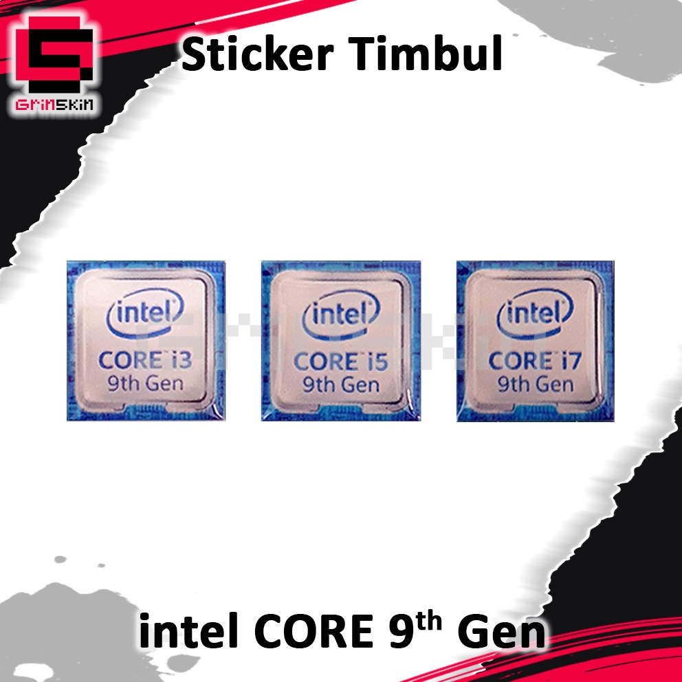 สติ๊กเกอร์นูน สัญลักษณ์ intel Core i3 i5 i7 Gen 9 | Shopee Thailand