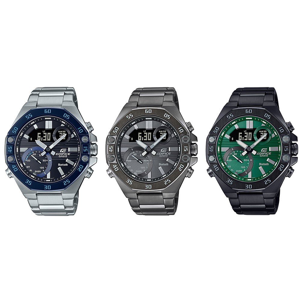 Casio Edifice นาฬิกาข้อมือผู้ชาย สายสแตนเลส รุ่น ECB-10,ECB-10DB,ECB-10DC ( ECB-10DB-1B,ECB-10DC ...