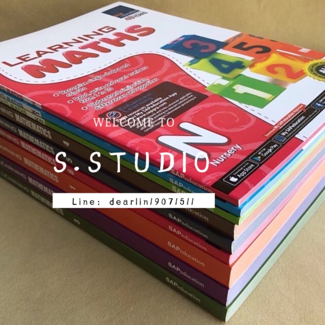แบบฝึกหัดคณิตศาสตร์ N-K2、P1-P6 ปี2020 Learning Maths N-K2 、P1-P6 จาก SAP education | Shopee Thailand