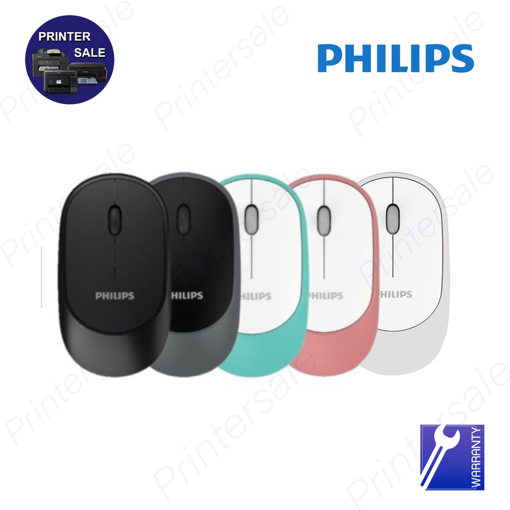 เมาส์ไร้สาย ไร้เสียงคลิก Philips SPK-7203 Philips SPK-7314 / M314 ...