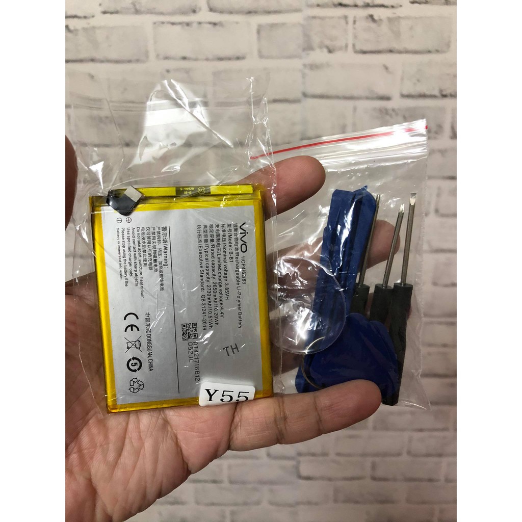 แบตแท้วีโว่ พร้อมเครื่องมือ battery Vivo y53 y55 y71 y91 V11 y12 V5 V9 ...