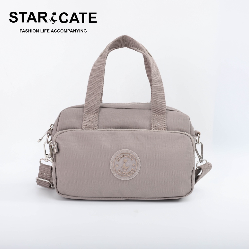 พร้อมส่ง กระเป๋าสะพายไหล่/ถือ สะพายข้าง ผู้หญิง แฟชั่น STARCATE-S217 ผ้าไนล่อน กันน้ำ100% ช่อง ...