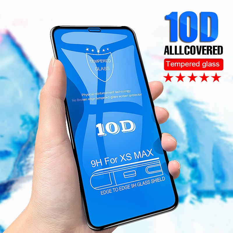 ฟิล์มกระจกนิรภัยกันรอยหน้าจอ 10d สําหรับ Iphone 11 12 13 14 Pro Max X Xs Xr 6 7 8 Plus | Shopee ...