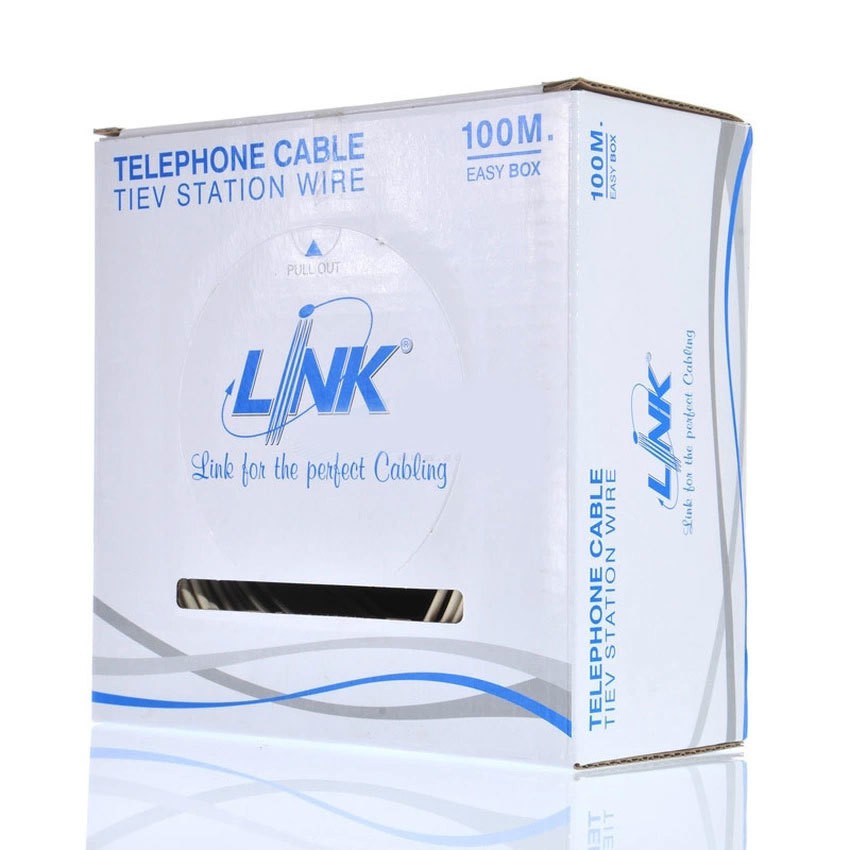 LINK Cable Telephone (100m/Box) (UL-1034) 4 CORE 22 AWG Original ...