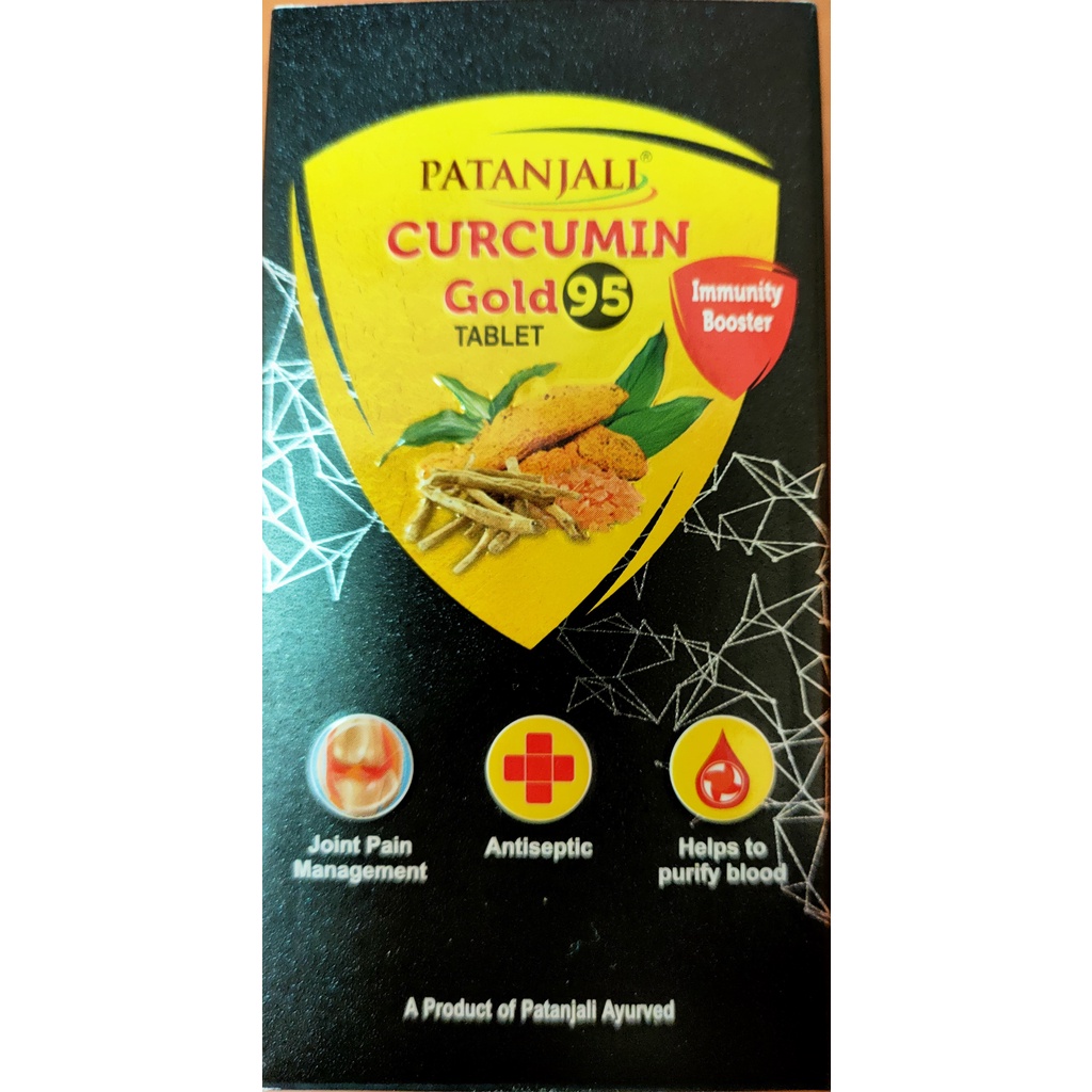 PATANJALI CURCUMIN GOLD 95 TABLET 33 GM | Shopee Thailand