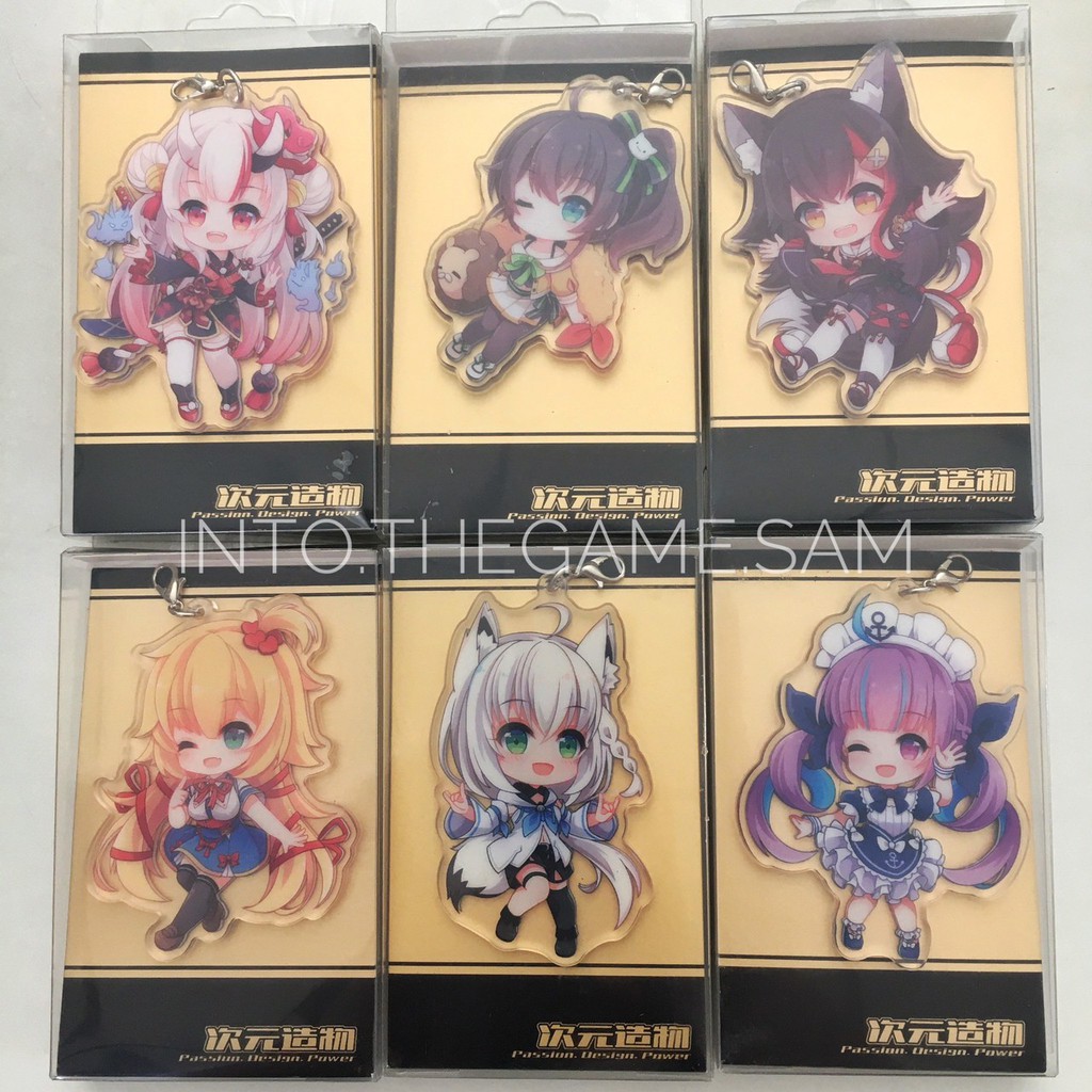 [พร้อมส่ง] พวงกุญแจ Hololive Vtuber Acrylic Keychain แบบกล่องพร้อมของ ...