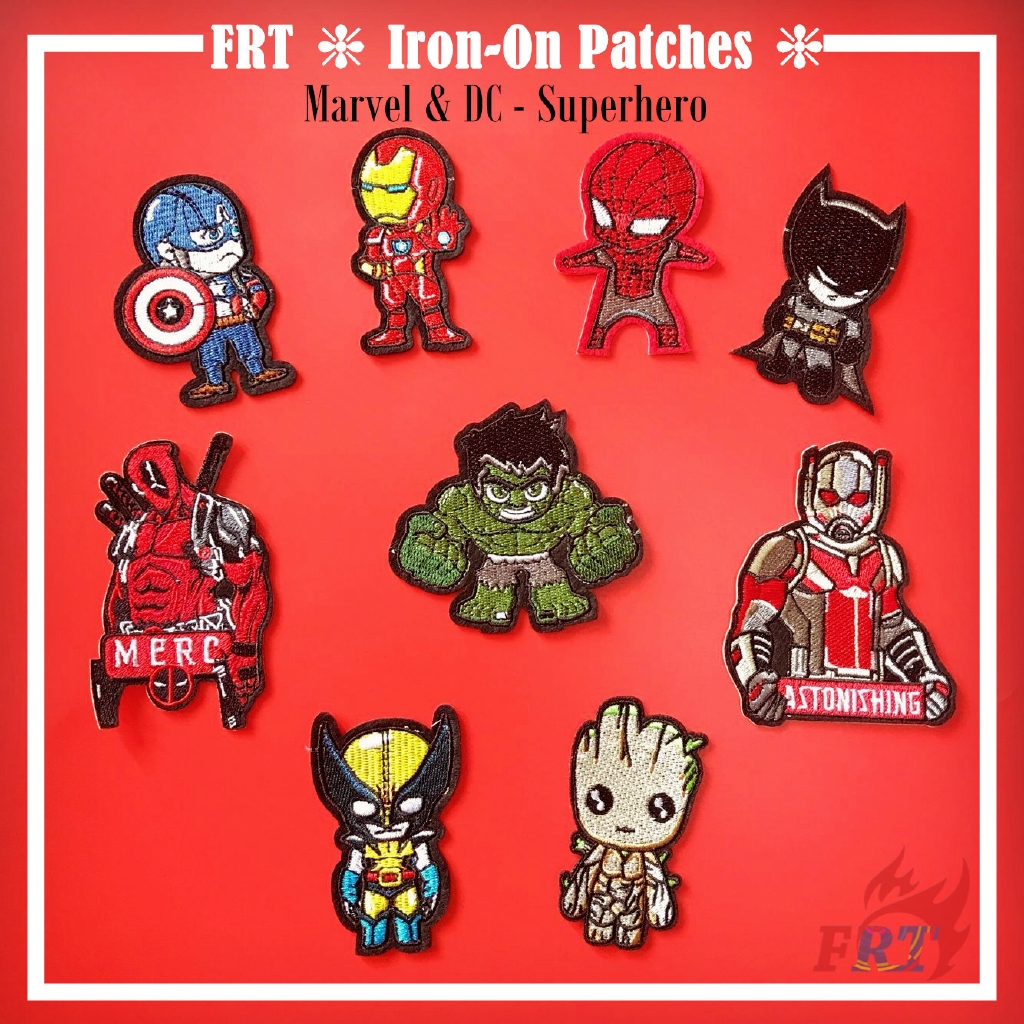 ☸ Marvel & ☸ DC - Super Hero Patch ☸ 1Pc Diy Sew on Iron on Badges ...