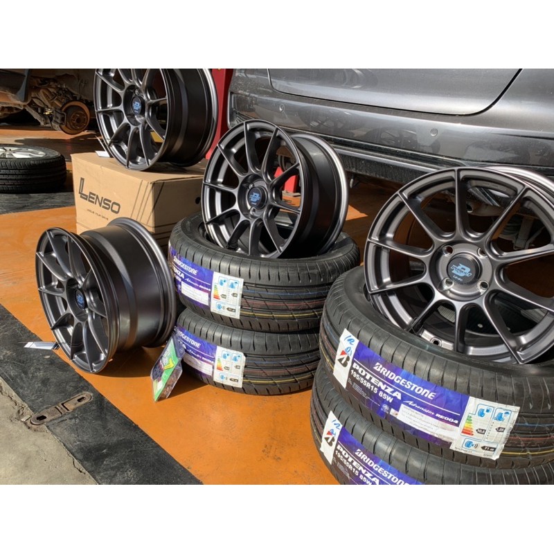 ล้อแม็กซ์ Lenso 90C ขอบ15 สวยสปอร์ต ฮิต รับประกัน10 ปี มีให้เลือก2 สี ...