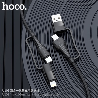 Hoco U101 สายชาร์จ4in1 ใช้ได้ทั้ง Android/for L มีทั้ง ไมโครUSB/ไทป์ซี ...