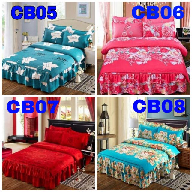 4 in 1 ผ้าปูที่นอน ลาย Queen Cadar Ropol | Shopee Thailand
