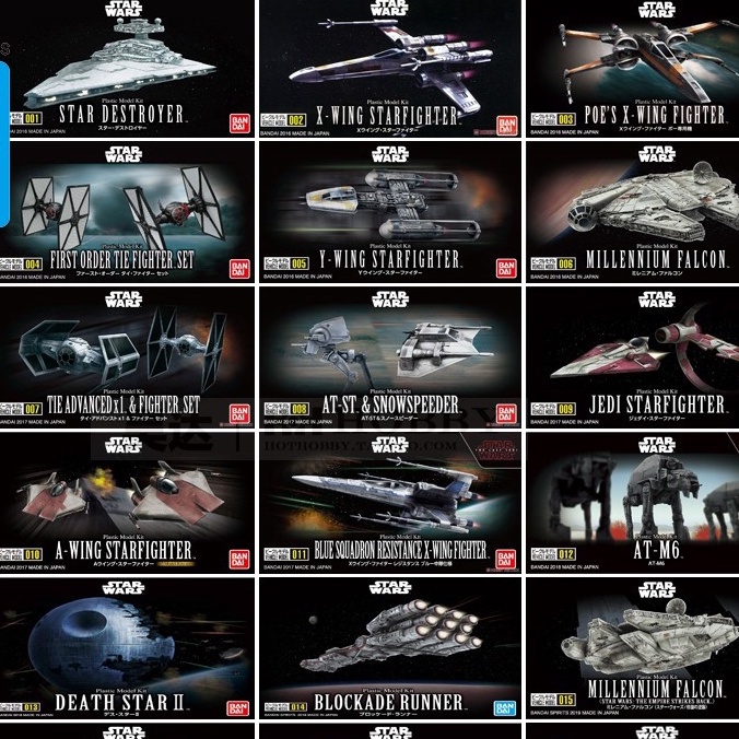 ★★คลังสินค้าพร้อม★★Bandai Star Wars Millennium Falcon X-Wing ...