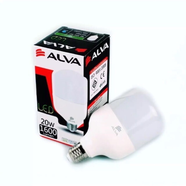 หลอด BULB LED Alva 20W ขั้ว E27 (เดย์ไลท์,วอร์มไวท์) | Shopee Thailand