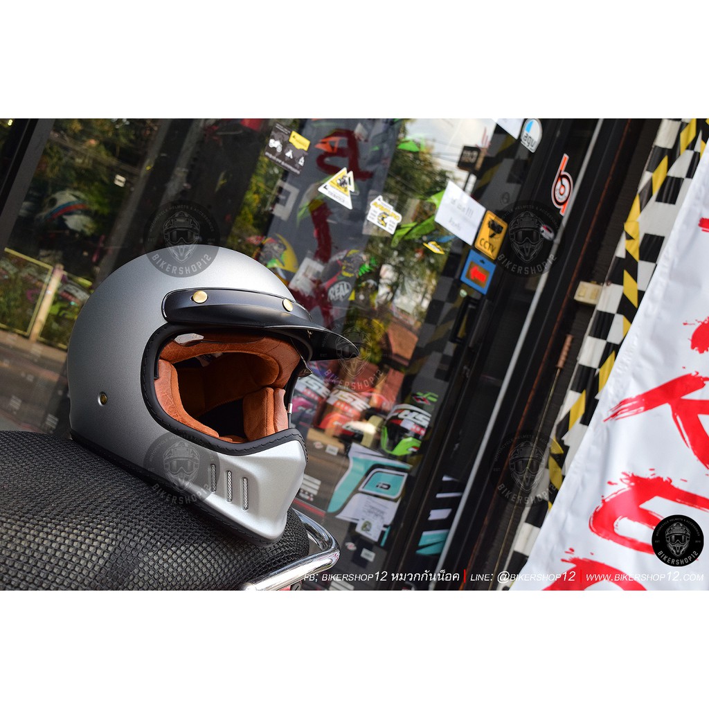 หมวกกันน็อกคลาสสิก Bilmola รุ่น RX100 แนวรถ harley triumph vespa ...