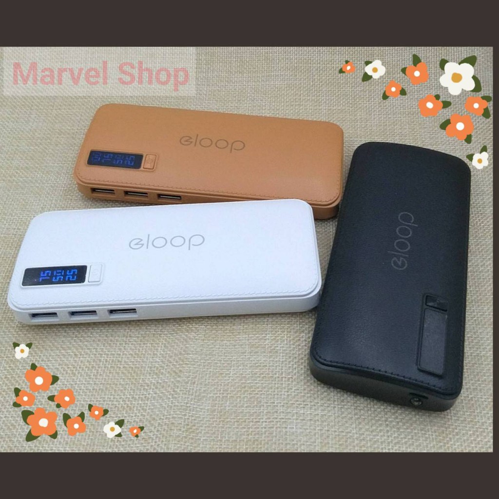 powerbank eloop มีหน้าจอบอกแบตเตอร์รี่ ความจุ 20000 mAh | Shopee Thailand