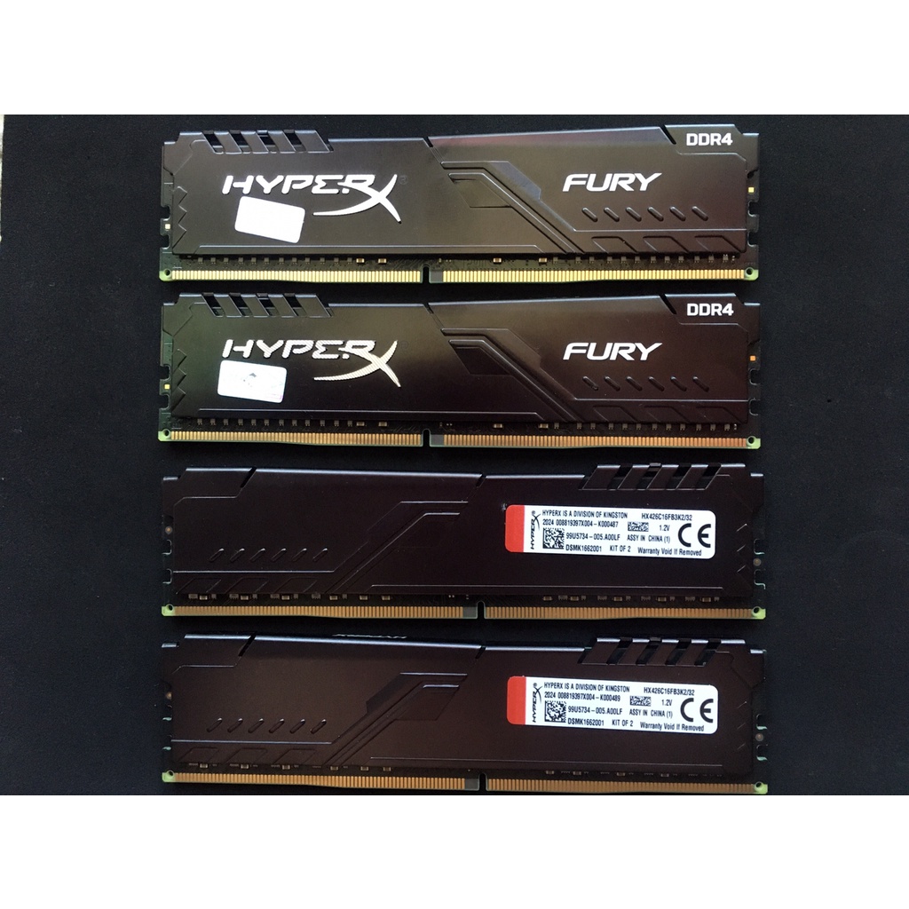 Ddr4 32gb 2666 16gbx2 Kingston Hyperx Fury Black Shopee Thailand