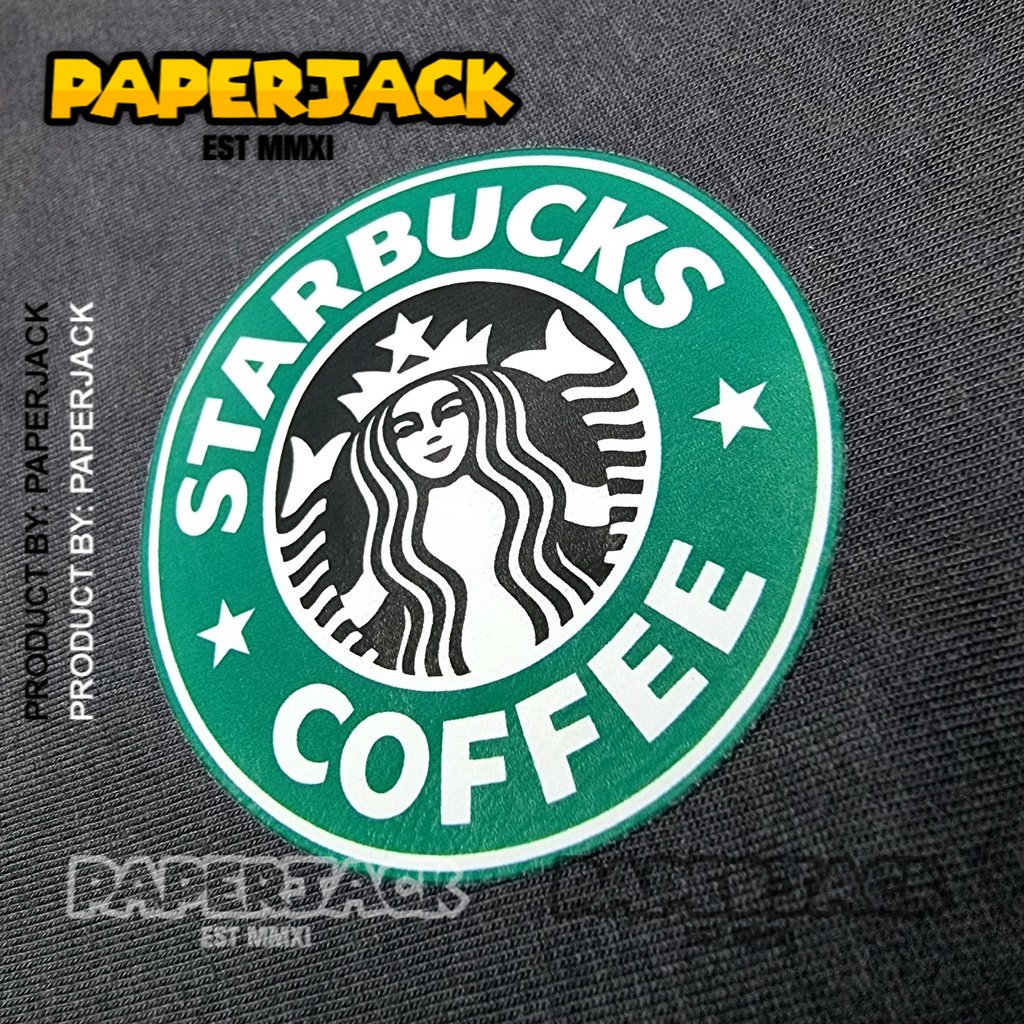 Starbucks เสื้อผ้าสติกเกอร์ SINGLE SCREEN PRINTING PATCH DIY FASHION ...