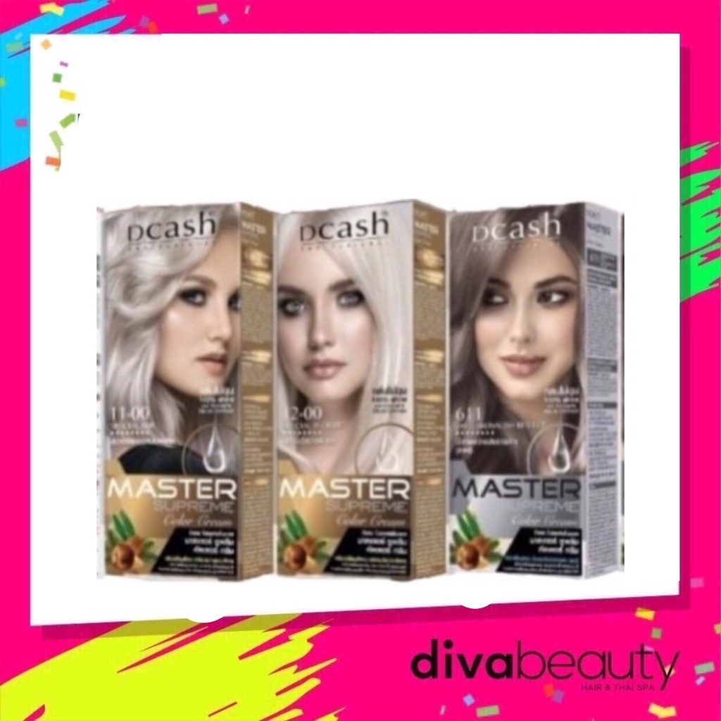 ทนสีใหม่ Dcash ดีแคช โปรเฟสชั่นนอล มาสเตอร์ ซูพรีม Dcash Professional Master Supreme Color Cream ...