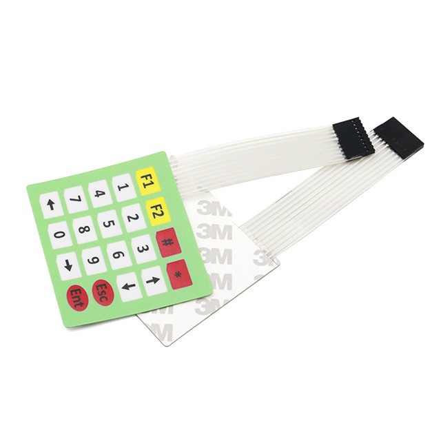 1 3 4 5 12 16 20 Key Button Membrane Switch 1x4 1x5 4x4 4x5 Keys Matrix ...