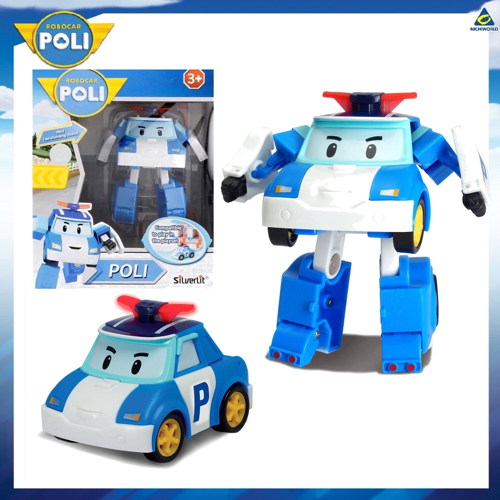 ROBOCAR POLI Mini Poli Transforming 3" ของเล่นหุ่นยนต์แปลงร่าง โรโบคาร์ ...
